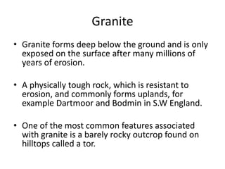 Rock and weathering booklet | PPT