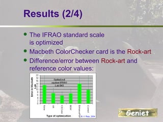 Rock art and IFRAO color card | PPT