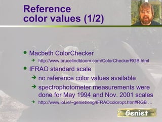 Rock art and IFRAO color card | PPT