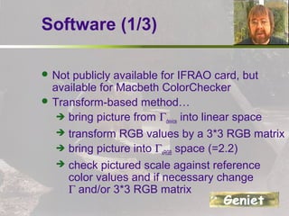 Rock art and IFRAO color card | PPT