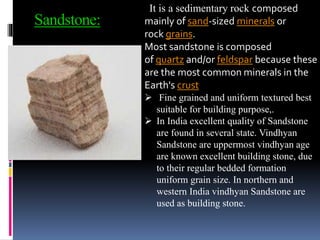 Rock as aconstruction material | PPTX