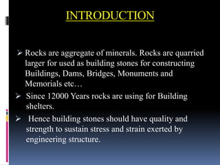 Rock as aconstruction material | PPT