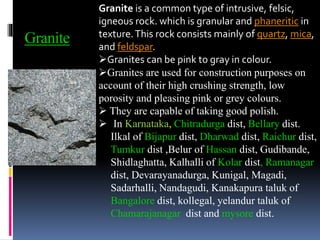 Rock as aconstruction material | PPT