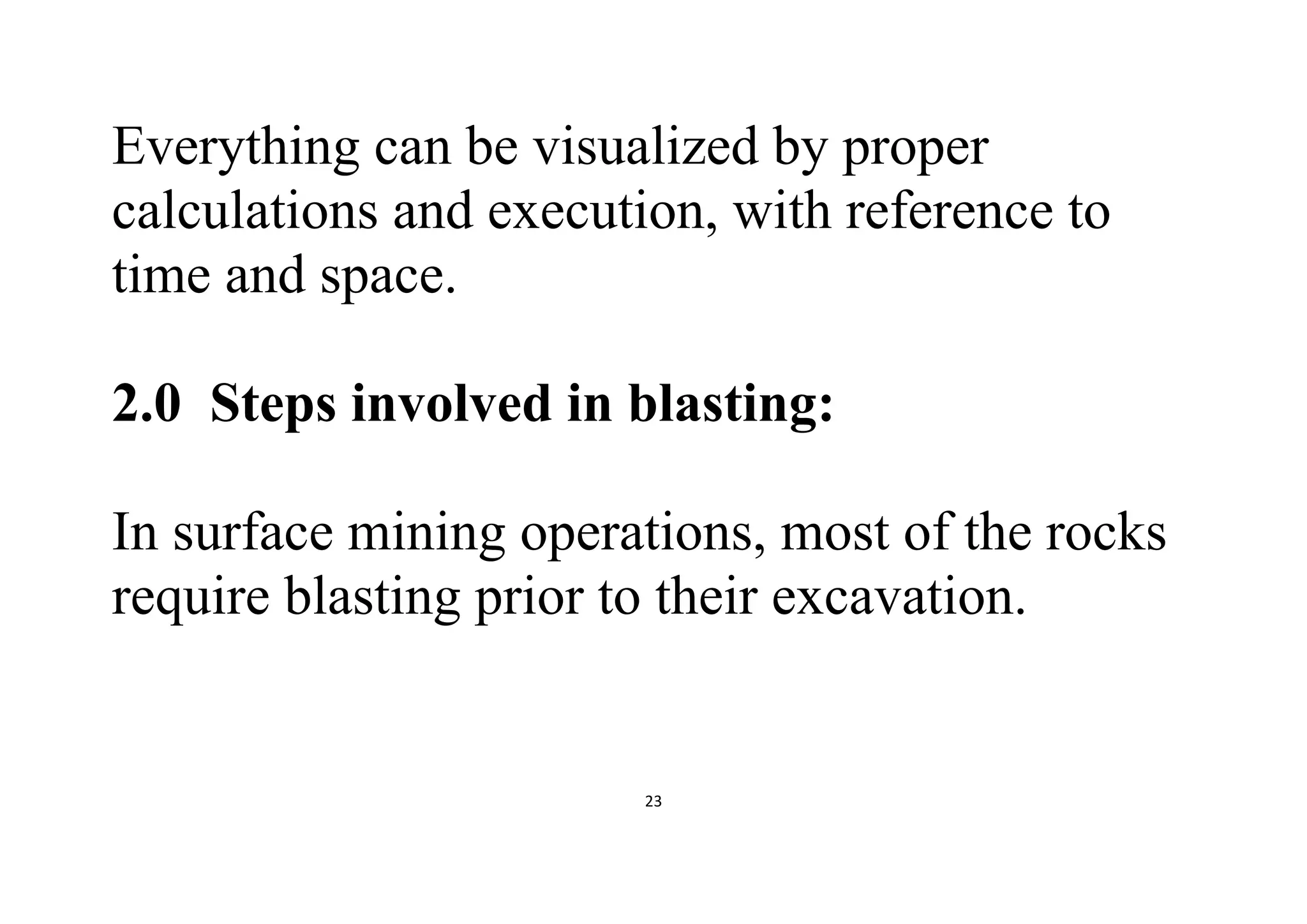 Rock blasting for mining | PDF