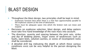 Rock Blasting Fundamentals | PPSX