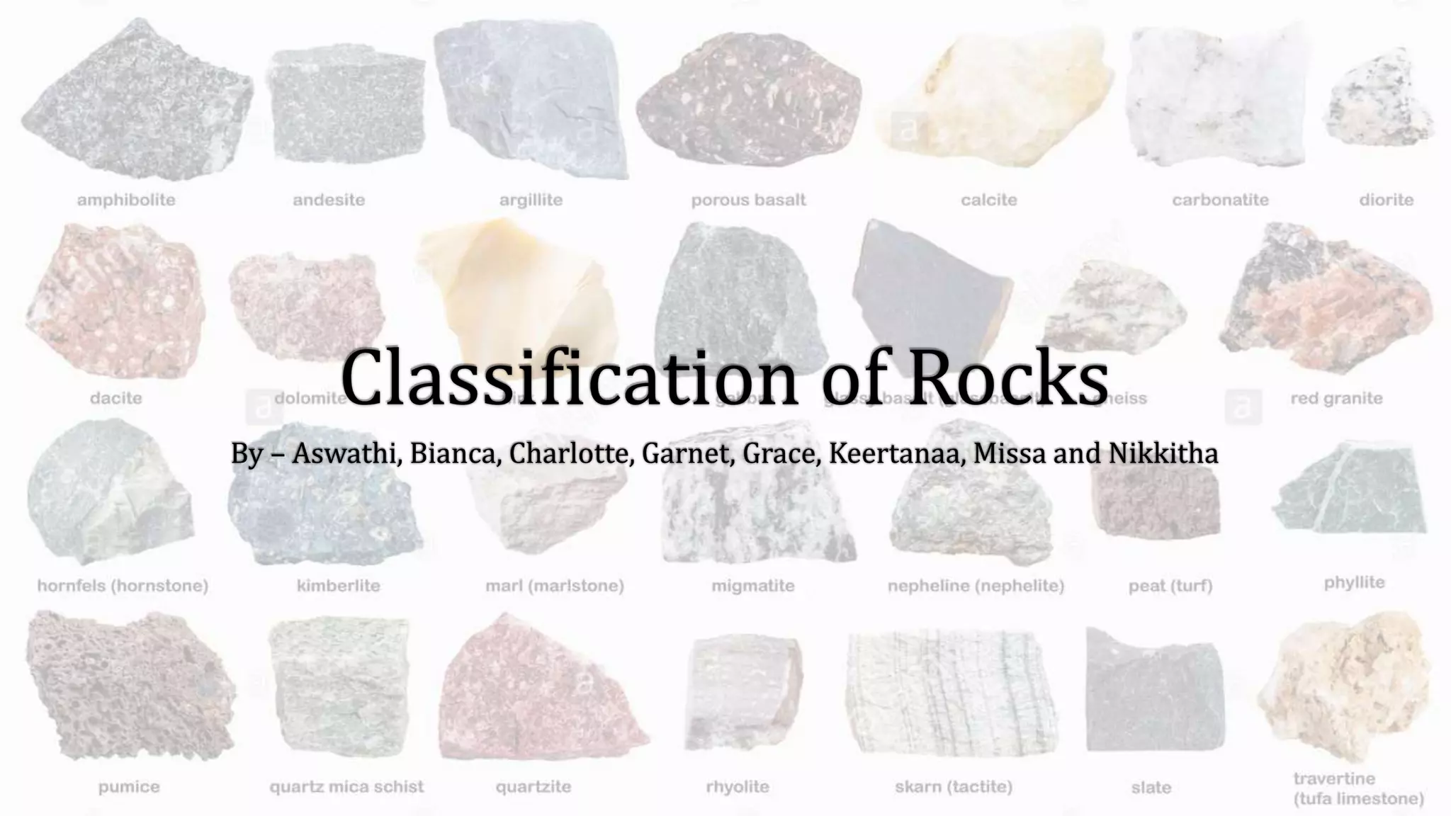 different types of rocks | PPT