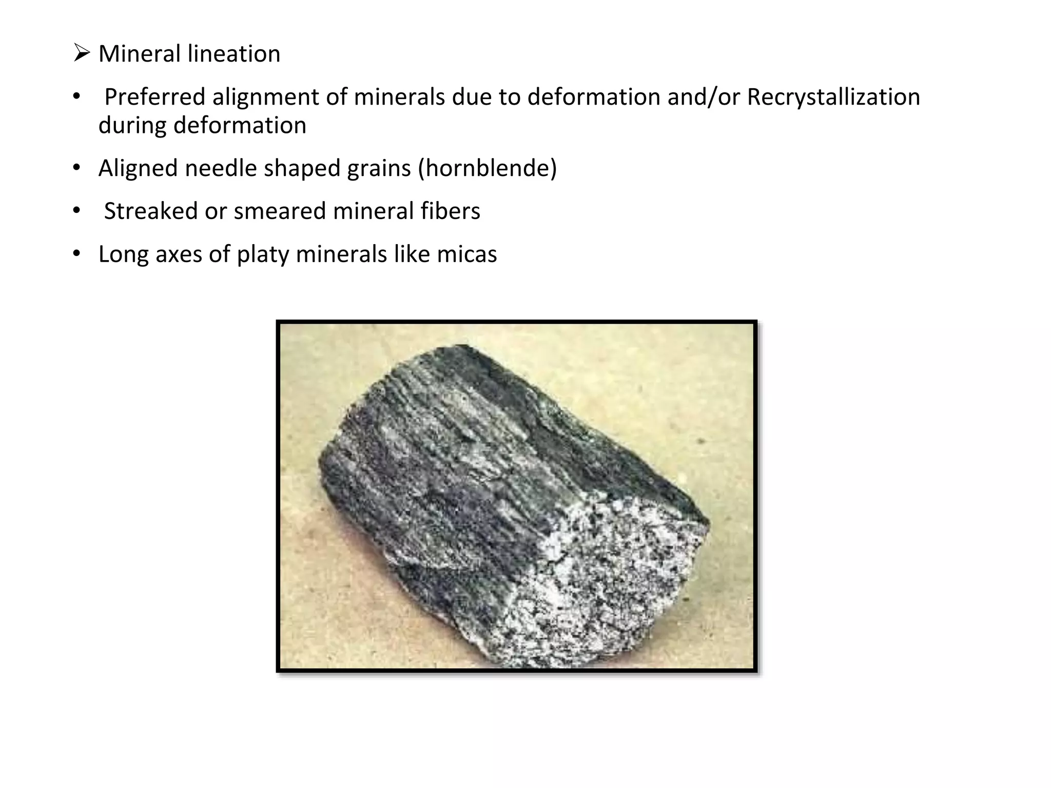 Rock cleavage, foliation and lineation and their various types of ...