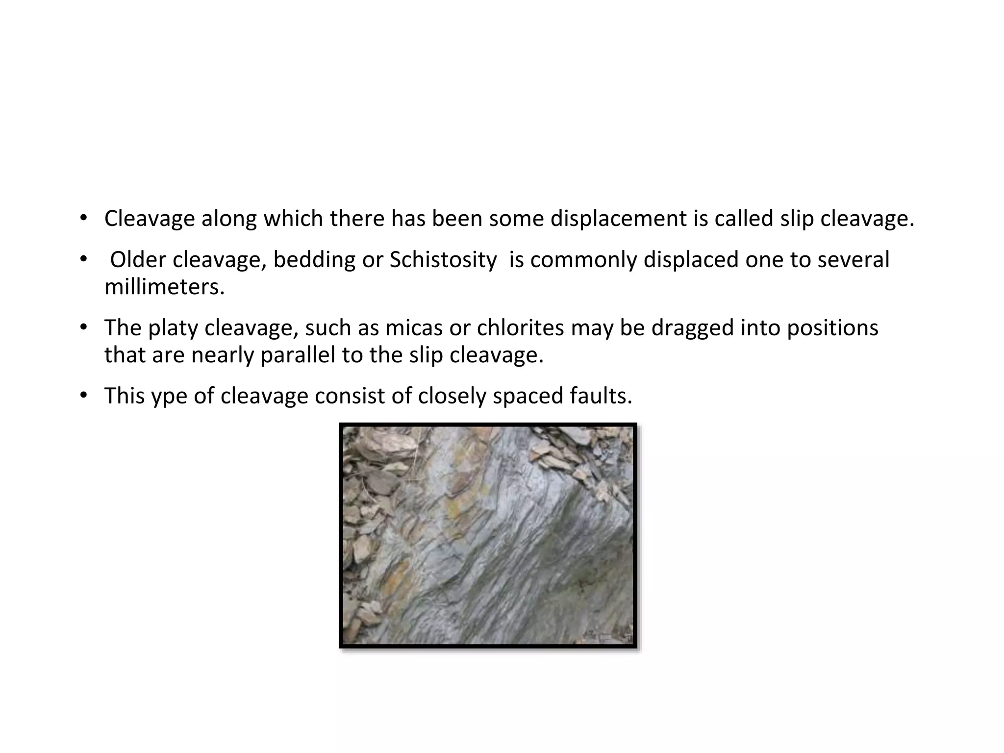 Rock cleavage, foliation and lineation and their various types of ...