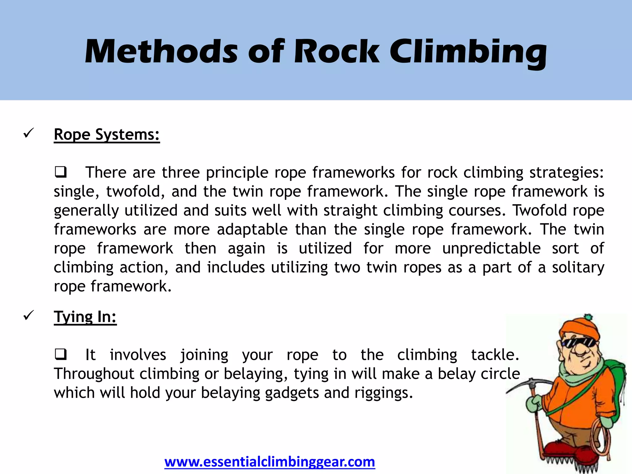 Essential Rock Climbing Tricks and Techniques | PPTX
