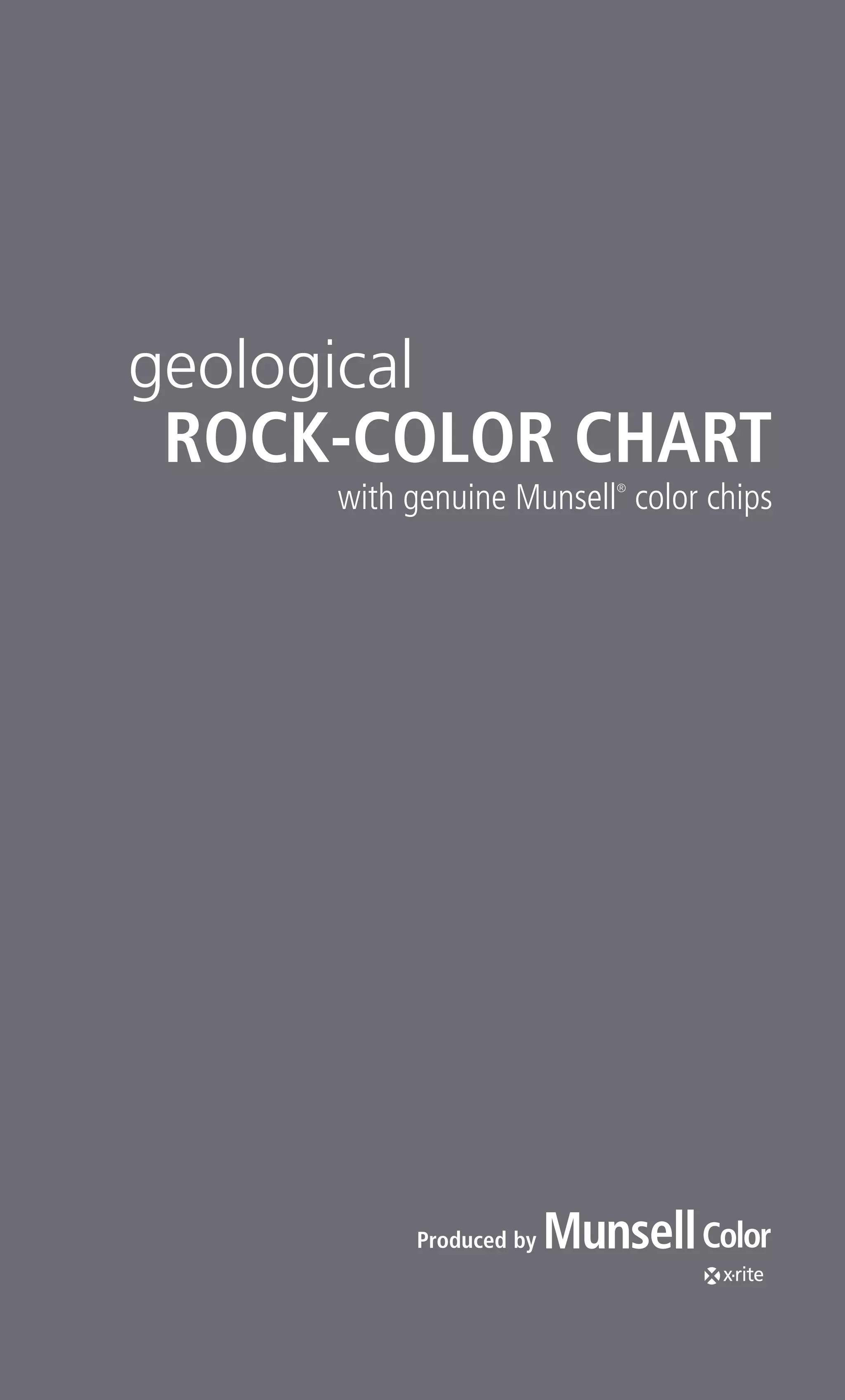 Rock color chart book | PDF