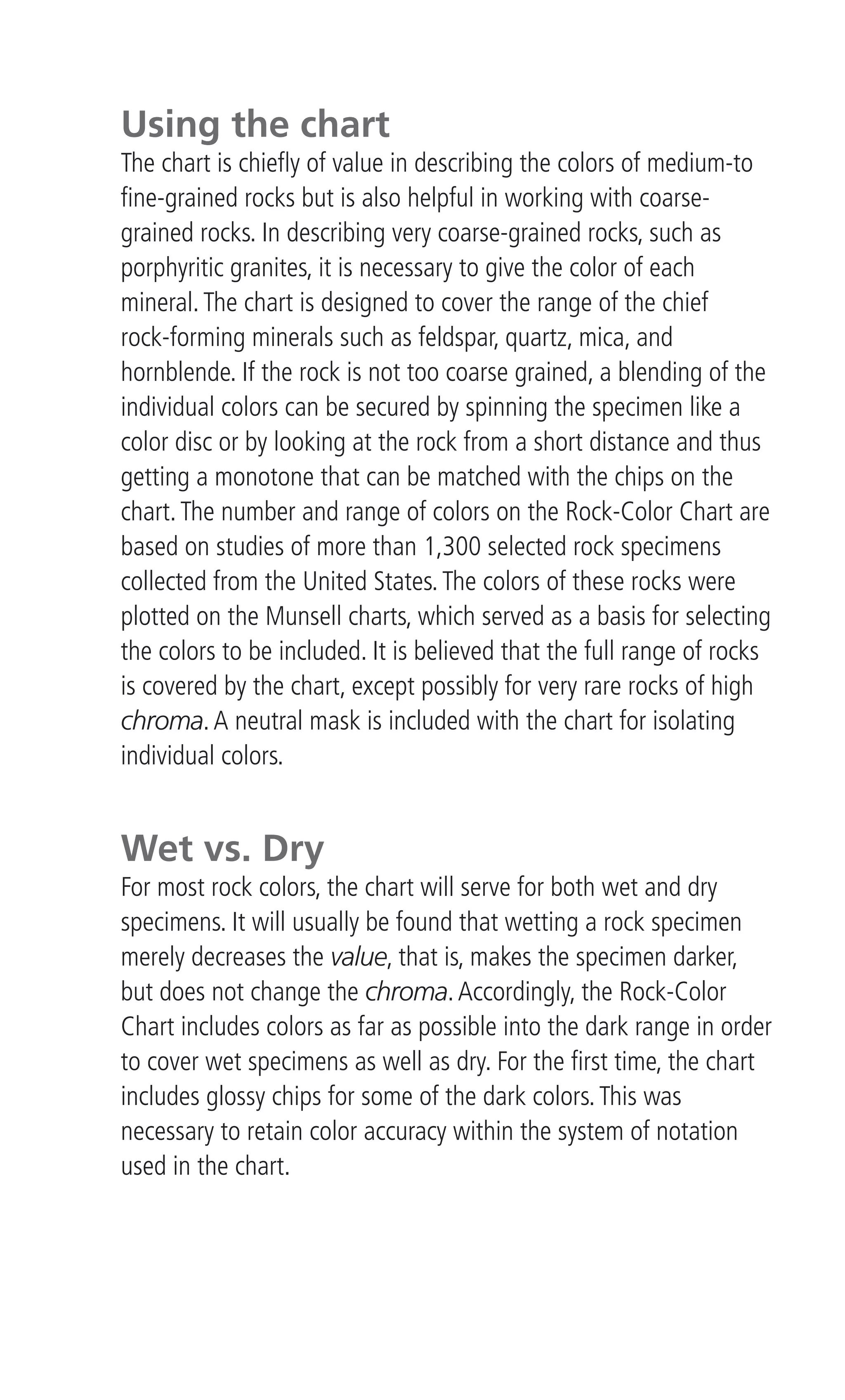 Rock color chart book | PDF