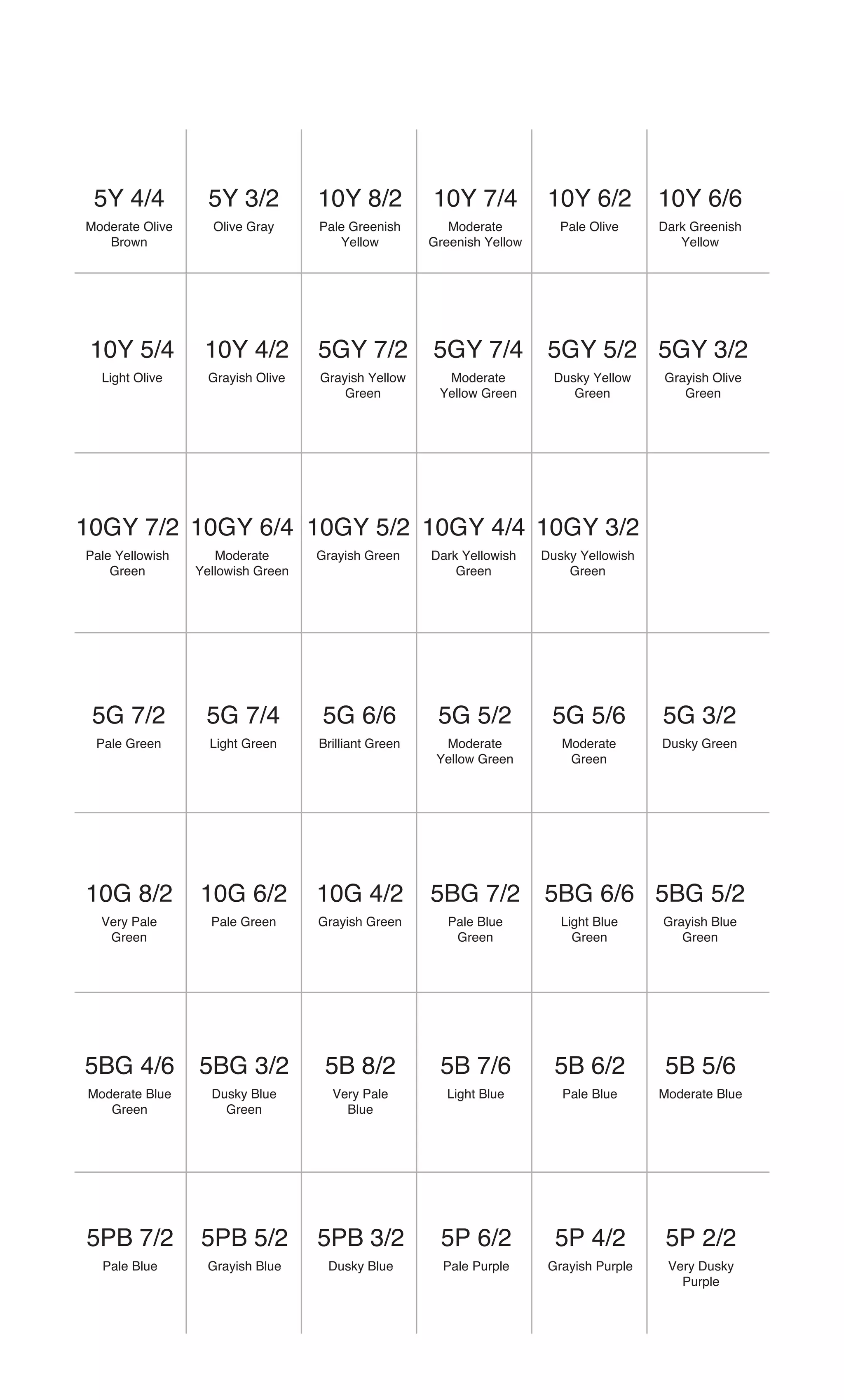 Rock color chart book | PDF