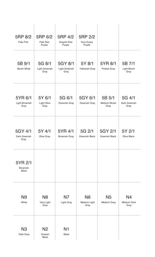 Rock color chart book | PDF