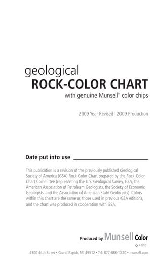 Rock color chart book | PDF