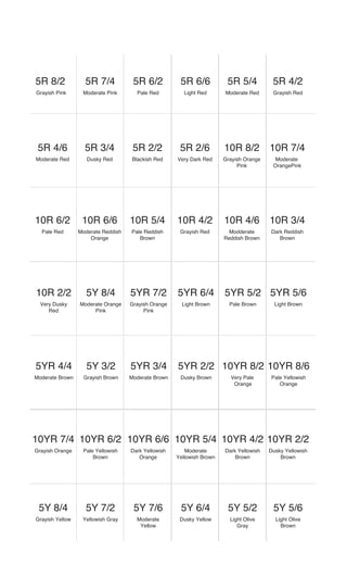 Rock color chart book | PDF