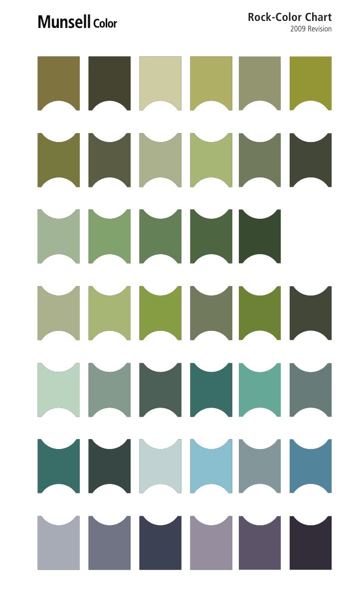 Rock color chart book