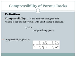 Rock Compressibility | PPTX