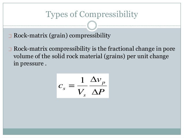 Rock Compressibility