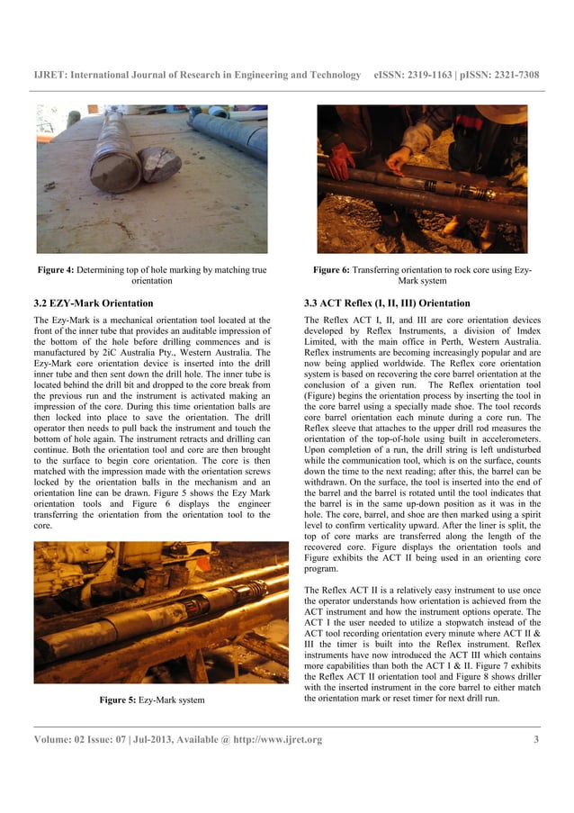 Rock core orientation for mapping discontinuities and | PDF