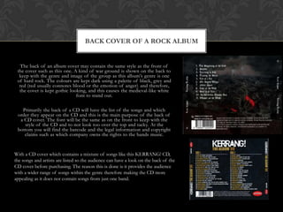 Rock Cover Analysis | PPTX