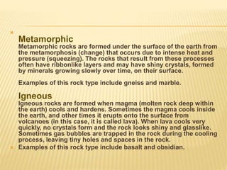 Rock cycle | PPTX | Geology | Science