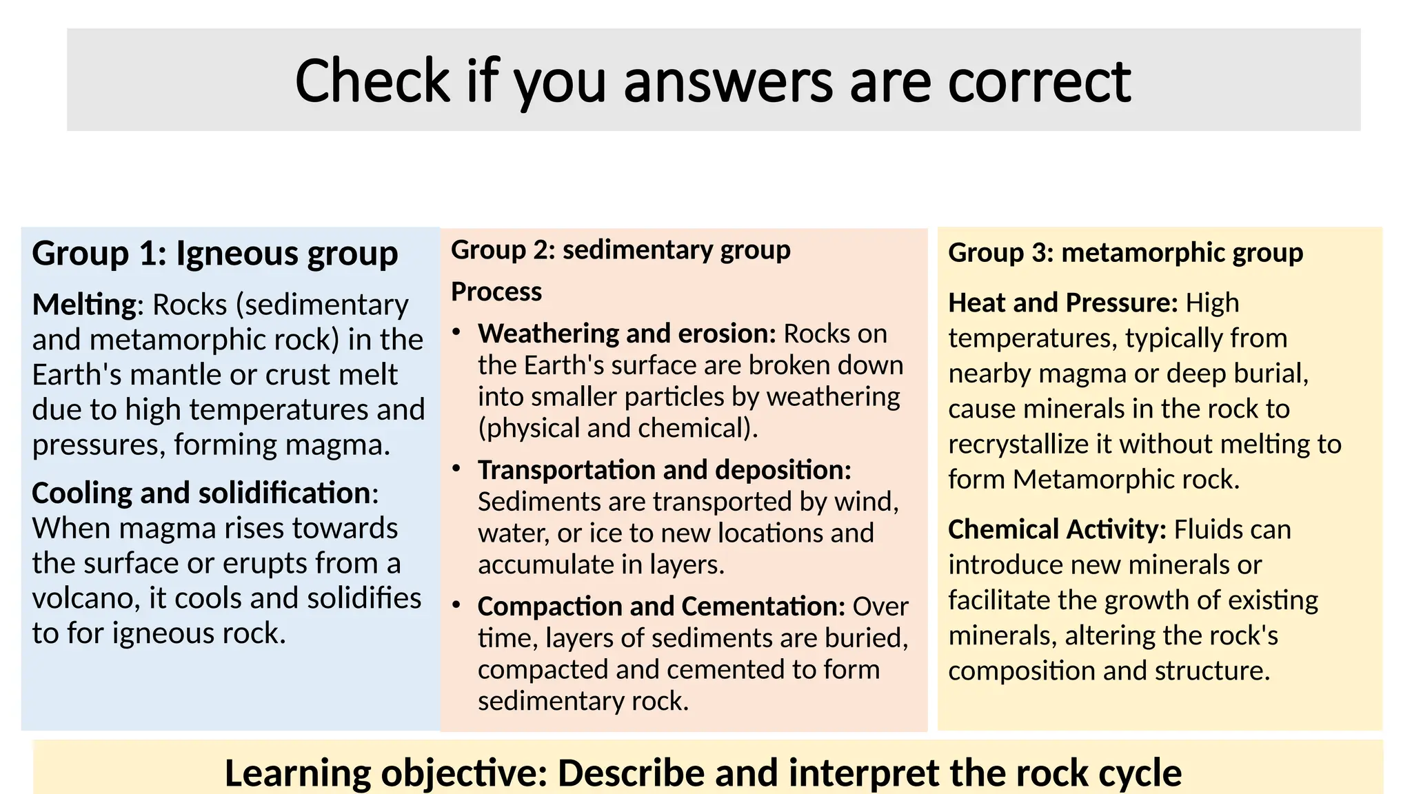 IGCSE ENVIRONMENTAL MANAGEMENT ROCK CYCLE PPT | PPTX