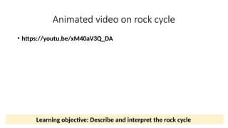 IGCSE ENVIRONMENTAL MANAGEMENT ROCK CYCLE PPT | PPTX