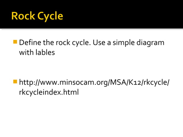 Rock cycle 2 | PPT