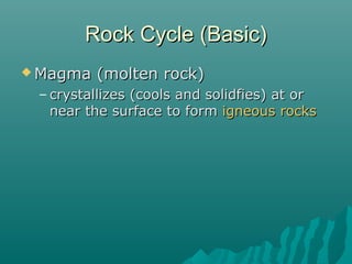 Rock Cycle/EPCC/LM3 | PPT