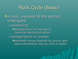 Rock Cycle/EPCC/LM3 | PPT