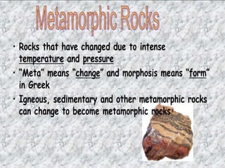 Rock Cycle and Metamorphic Rock in geology.ppt