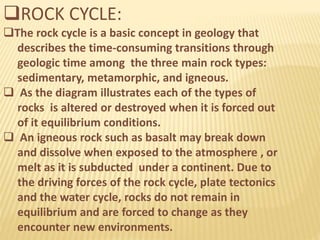 rock cycle and metamorphic rock | PPTX