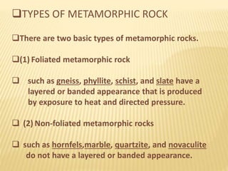 rock cycle and metamorphic rock | PPTX