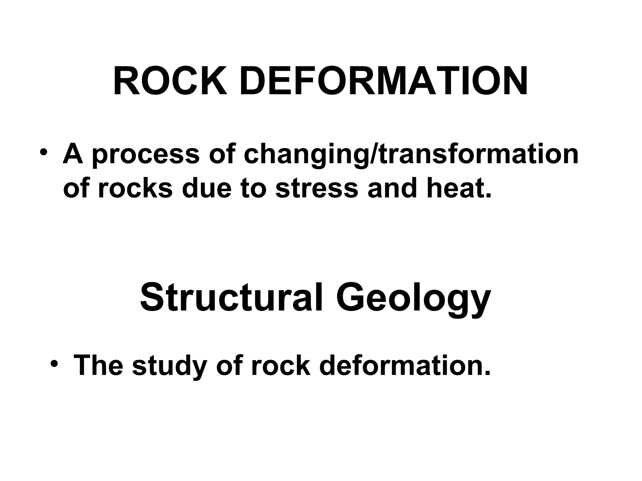 Rock deformation | PPT