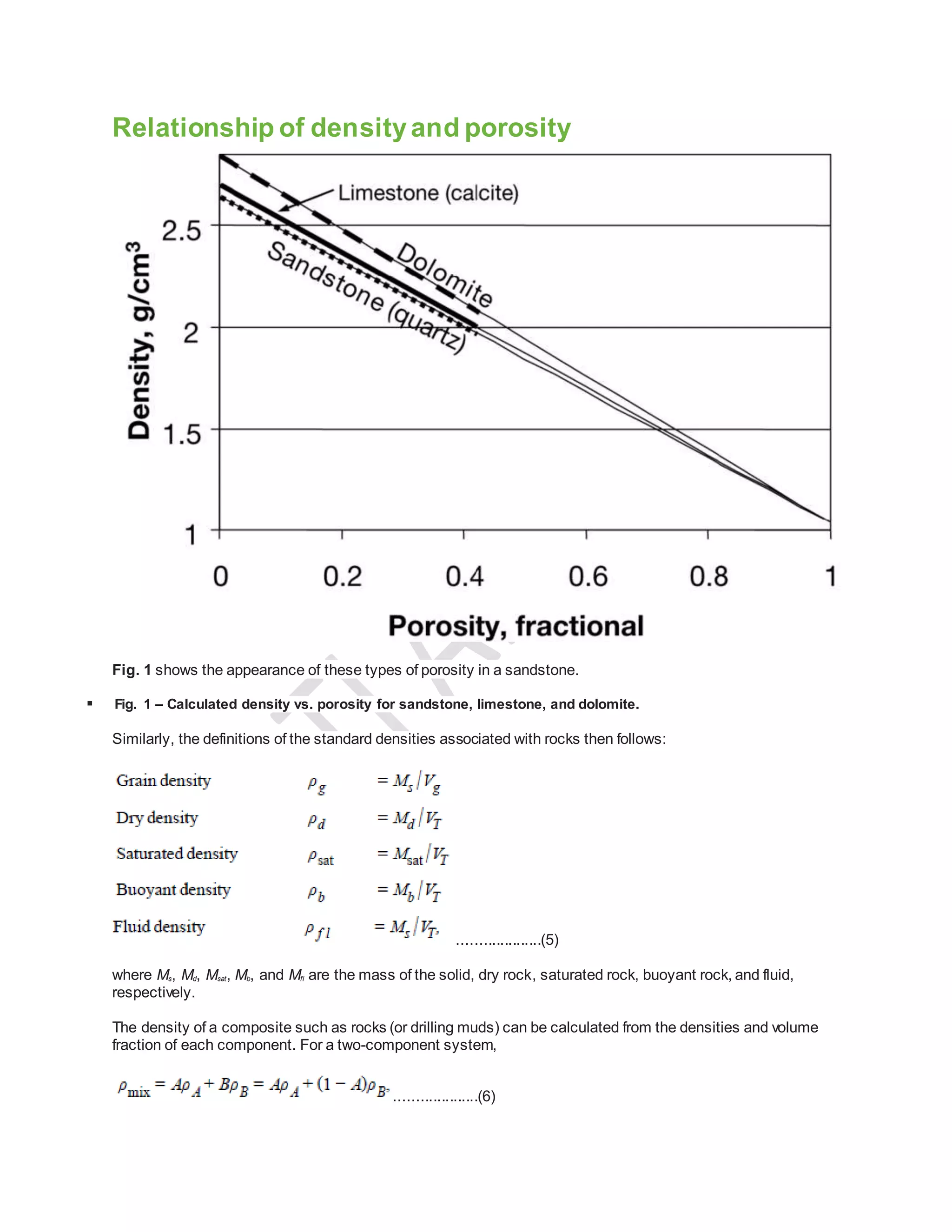 Rock density and porosity lab | DOCX