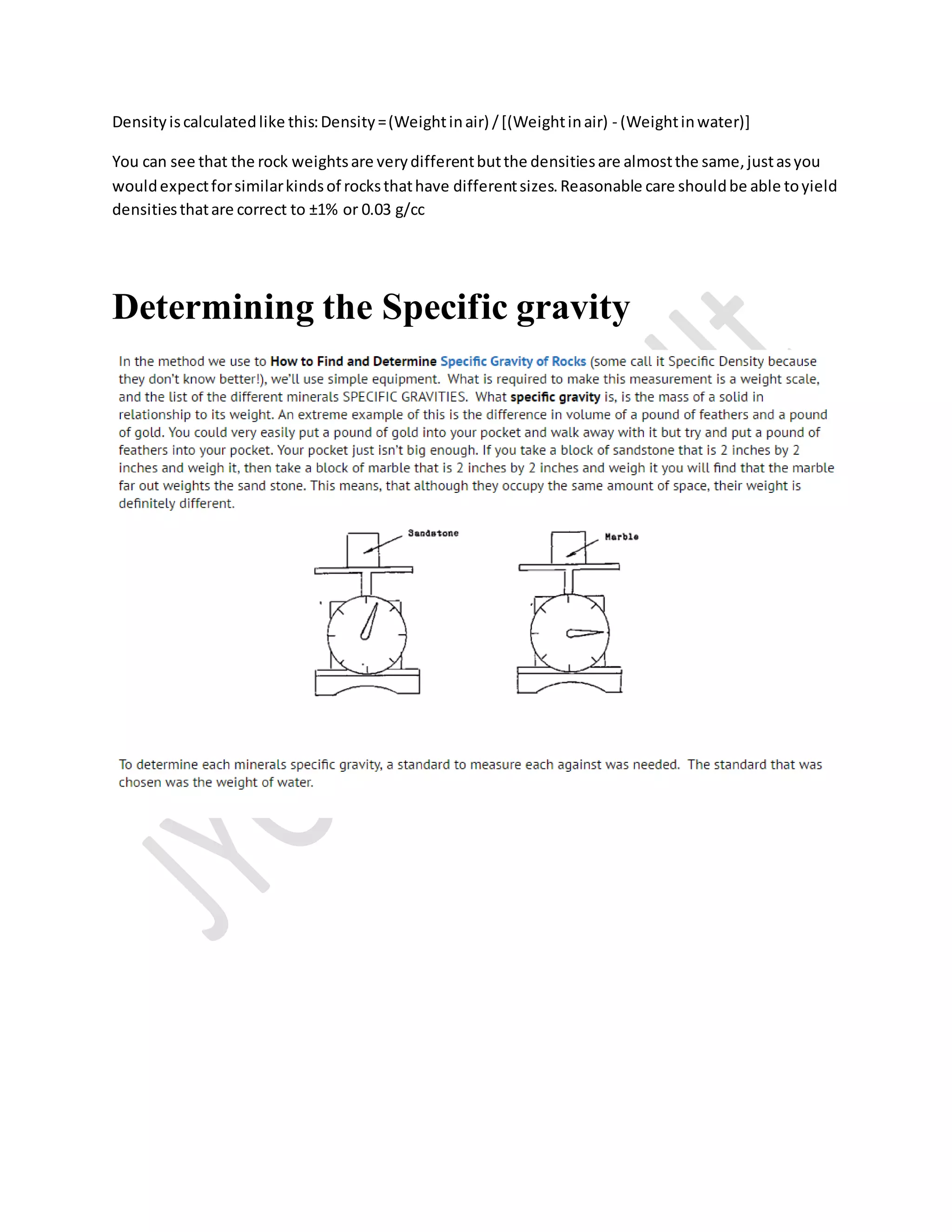 Rock density and porosity lab | DOCX
