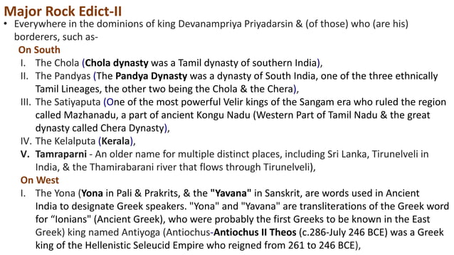 Rock Edict No.02 of Ashoka | PPTX