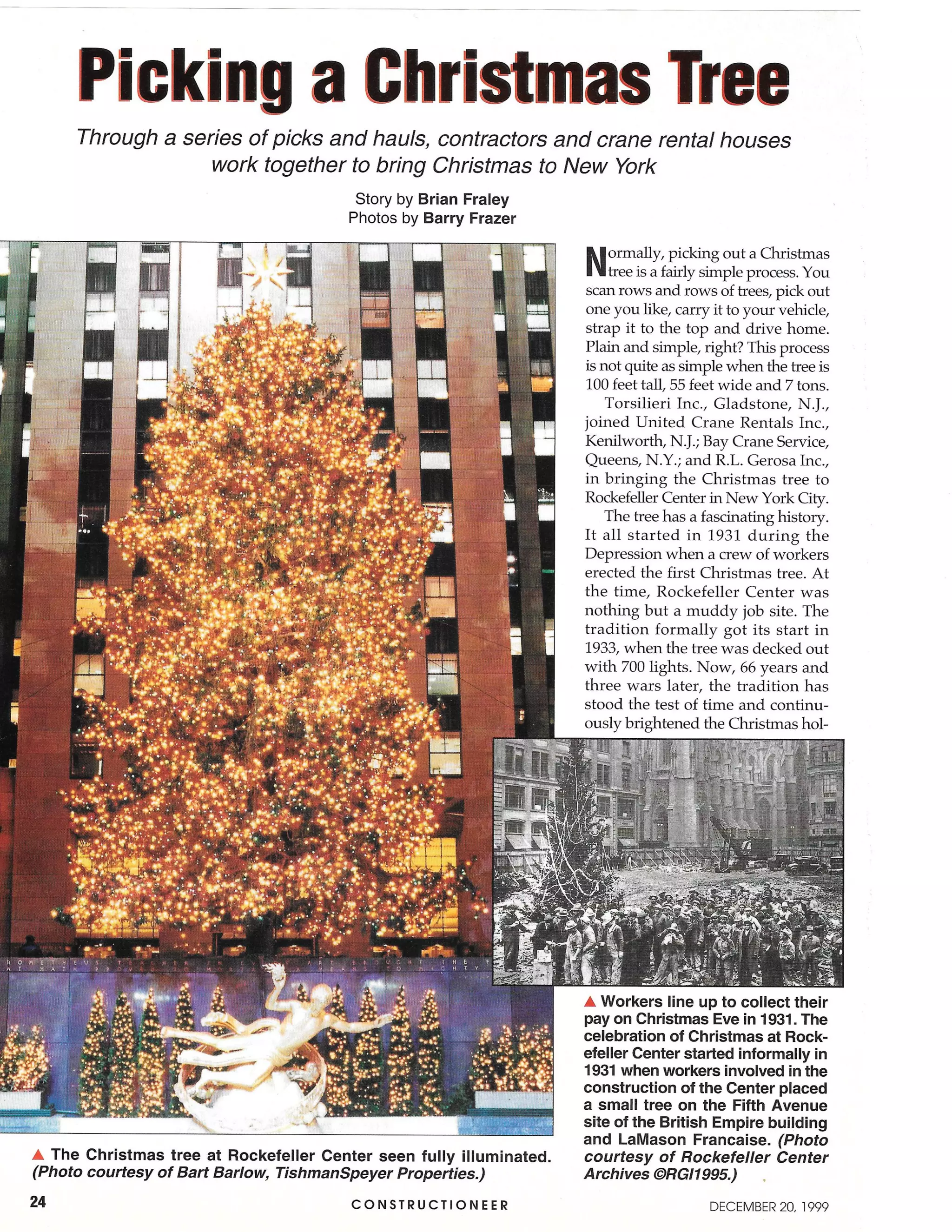Picking the Rockefeller Center Christmas Tree | PDF