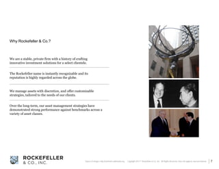 Rockefeller co overview | PDF | Non-Profit Organizations | Industries
