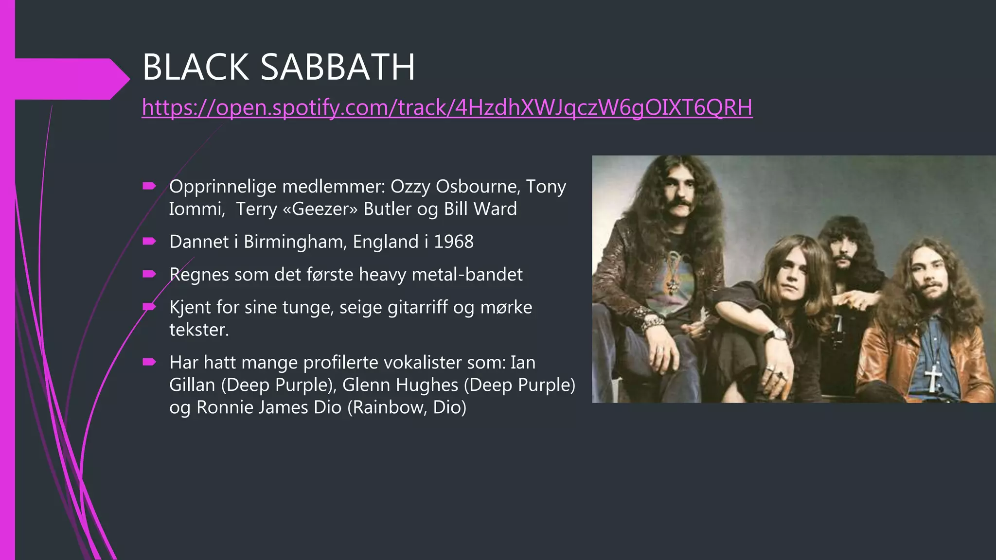 Rockens historie 70 tallet | PPTX