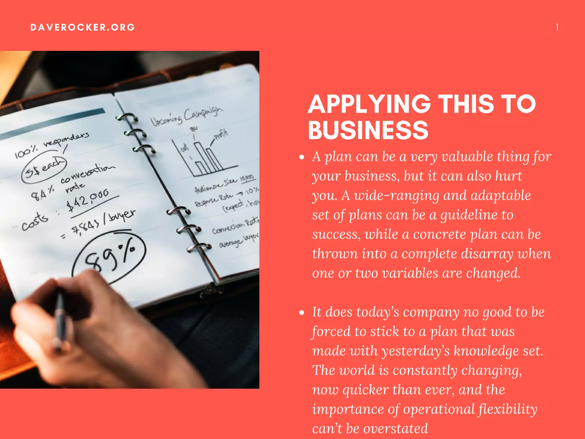 Plans are worthless. Planning is everything. | PPT