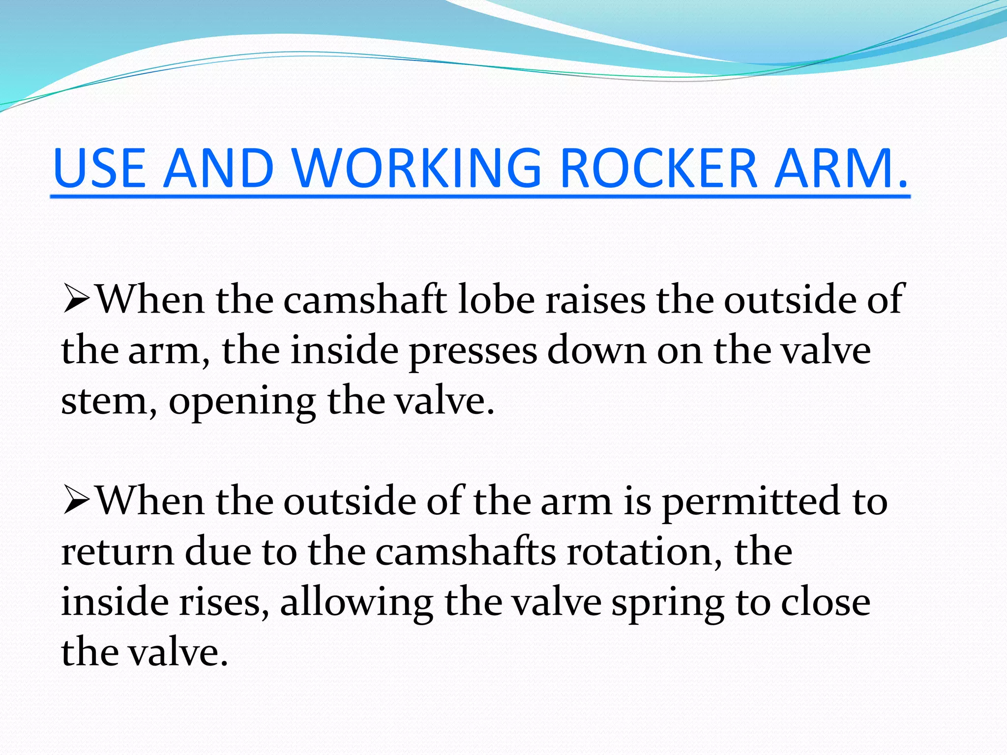 Rocker arm | PPTX