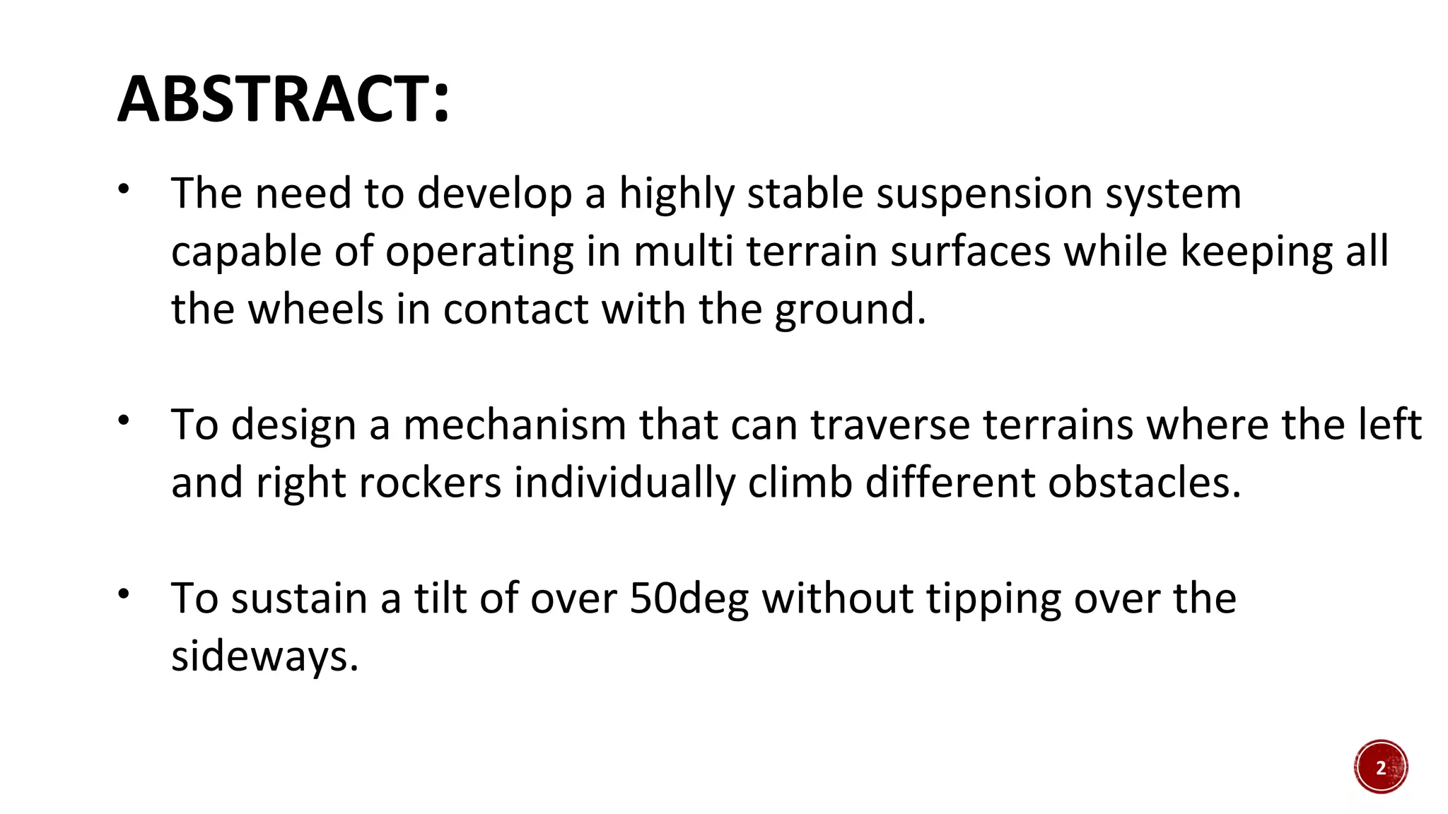 Rocker bogie mechanism | PPT