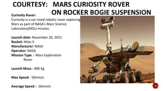 Rocker bogie mechanism | PPT