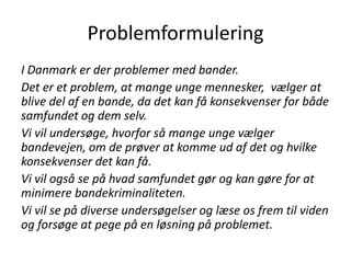 Projekt om bander | PPTX