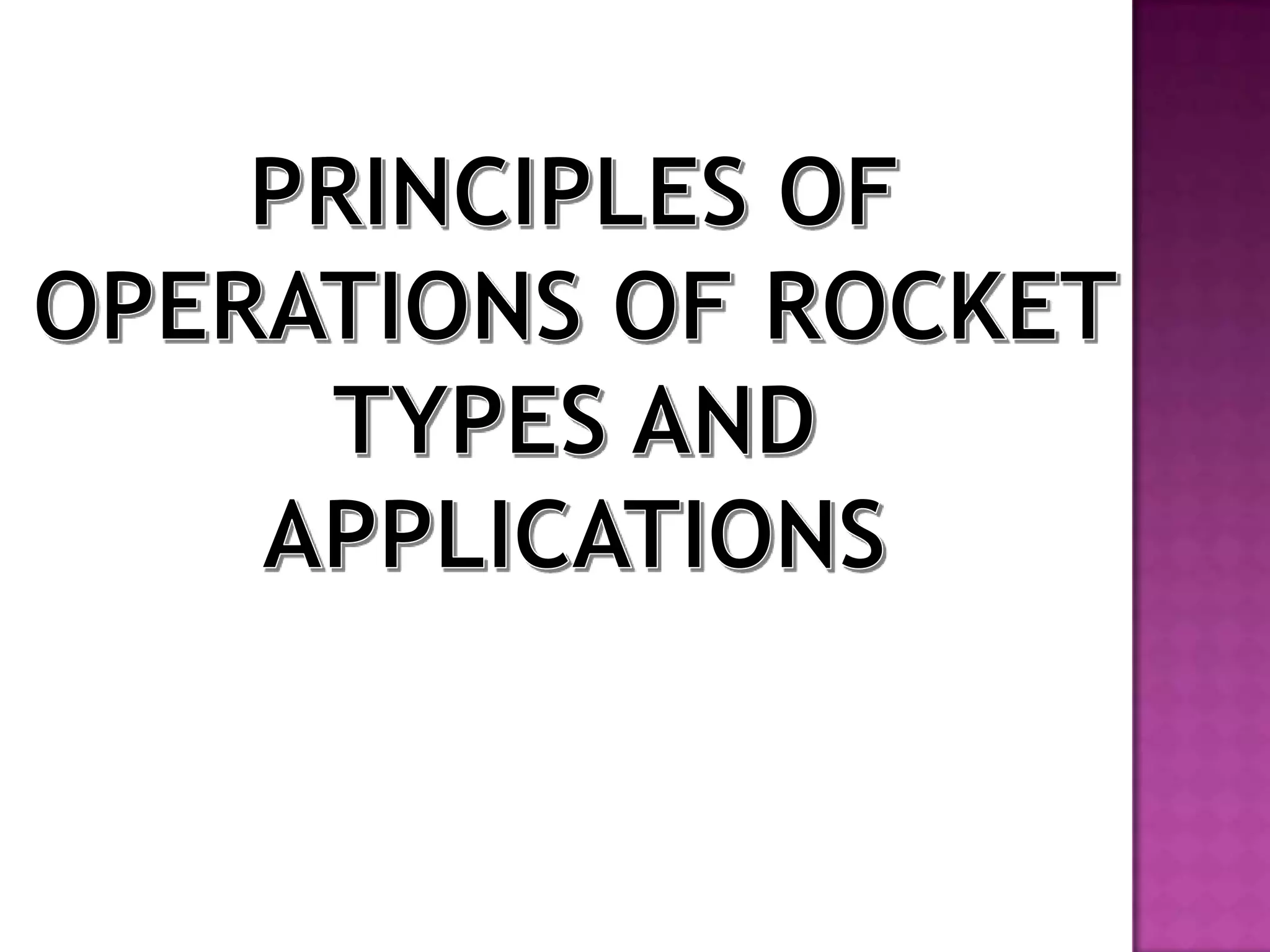 principles of Rockets | PPT