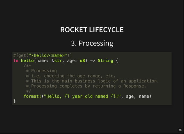 Nell’iperspazio con Rocket: il Framework Web di Rust! | PPT