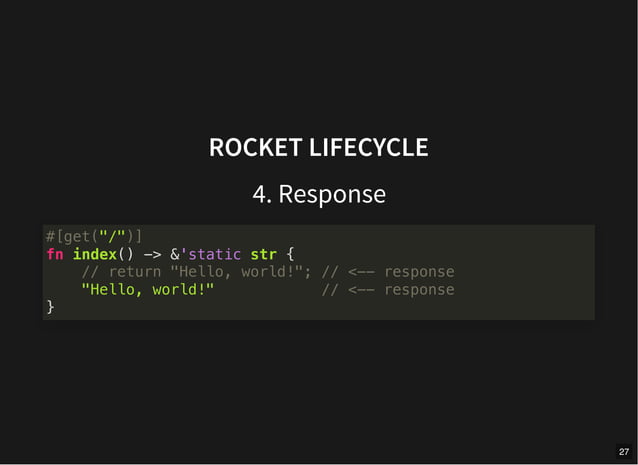 Nell’iperspazio con Rocket: il Framework Web di Rust! | PPT