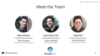 Rocketbolt Pitch Deck | PPT