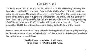 Rockets The Rocket Equations Rockets The Rocket Equations | PPTX